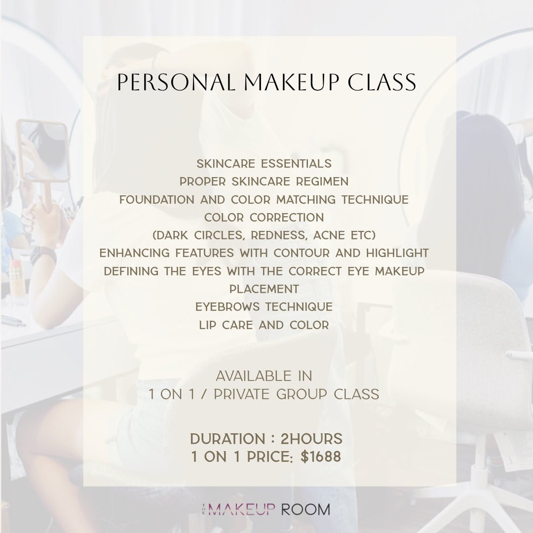 PERSONAL MAKEUP CLASS | THE MAKEUP ROOM – The Makeup Room